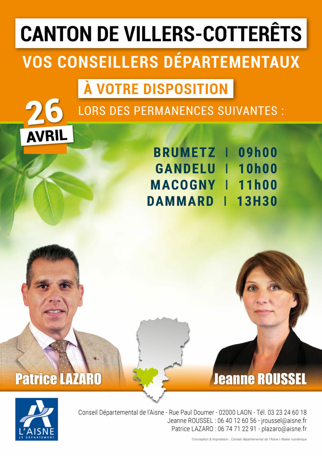 Permanence de Jeanne Roussel et Patrice Lazaro, conseillers ...